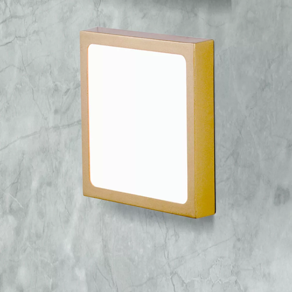 LERO modern LED mennyezeti lámpa, matt arany, szögletes | LámpaSzaküzlet.hu