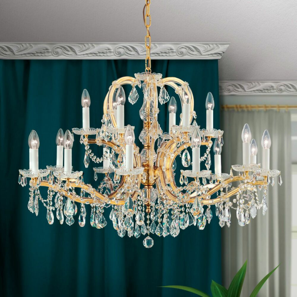 MARIA THERESIA klasszikus kristály csillár, 21 karú, koronáv